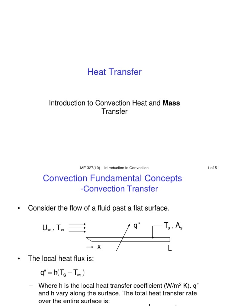 Introduction To Convection Heat and Mass Transfer | PDF | Boundary ...