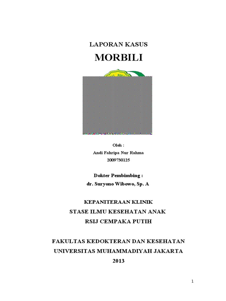 Laporan Kasus Morbili Anak | PDF