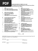 KOOS Scoring Instructions | PDF | Microsoft Excel | Spreadsheet