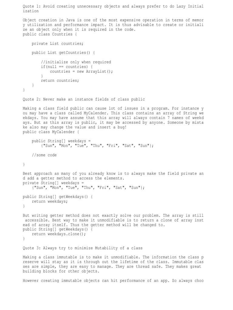 10 Most Useful Java Best Practice Quotes For Java Developers Download Free Pdf Class