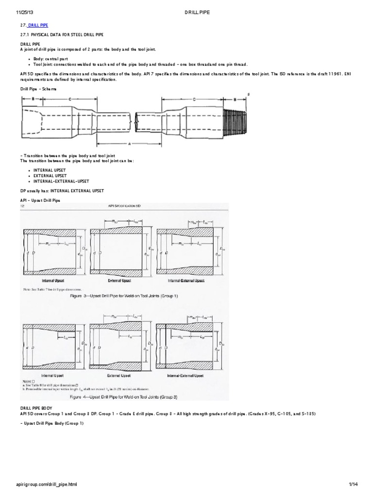 Drill Pipe | PDF | Pipe (Fluid Conveyance) | Stress (Mechanics)