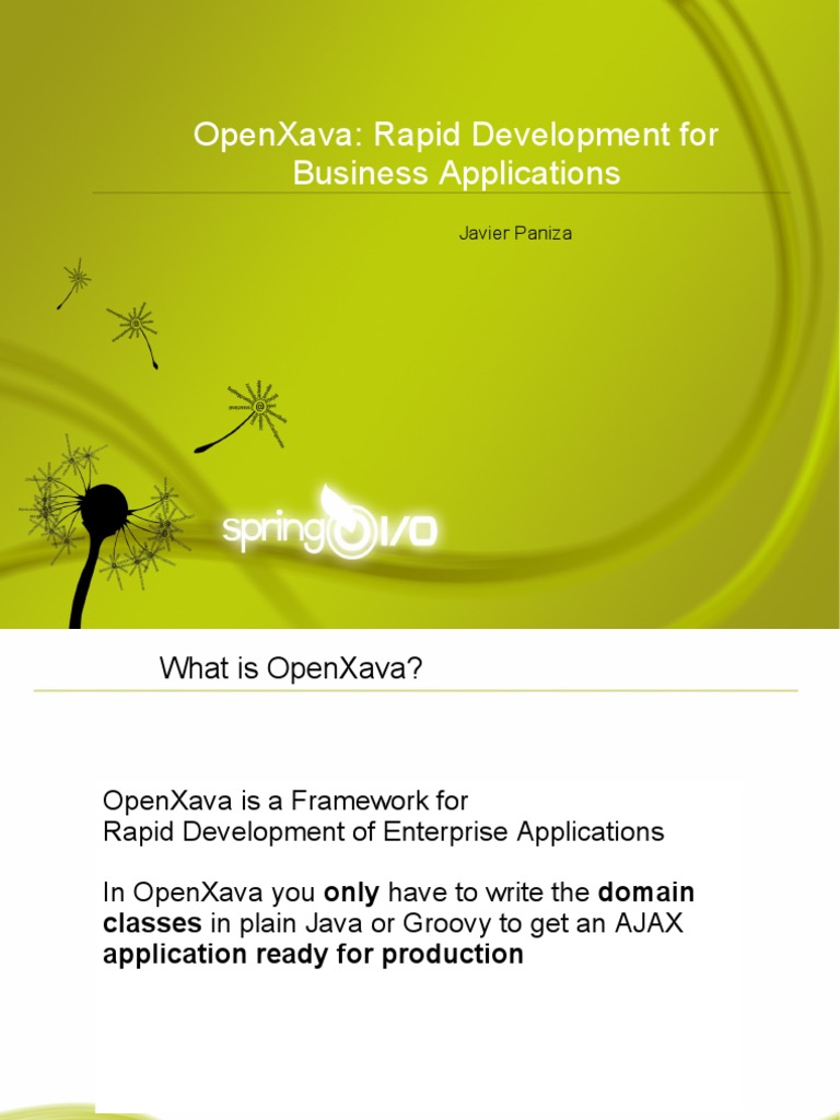 Openxava Spring Io 120221044016 Phpapp01.odp | PDF | Computer ...
