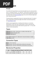 A325 and A490 Bolt Grip Length Chart | PDF | Screw | Materials