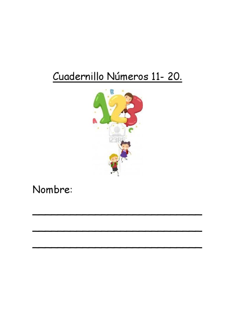 Cuadernillo Números 10 Al 20 | PDF | Verde | Color
