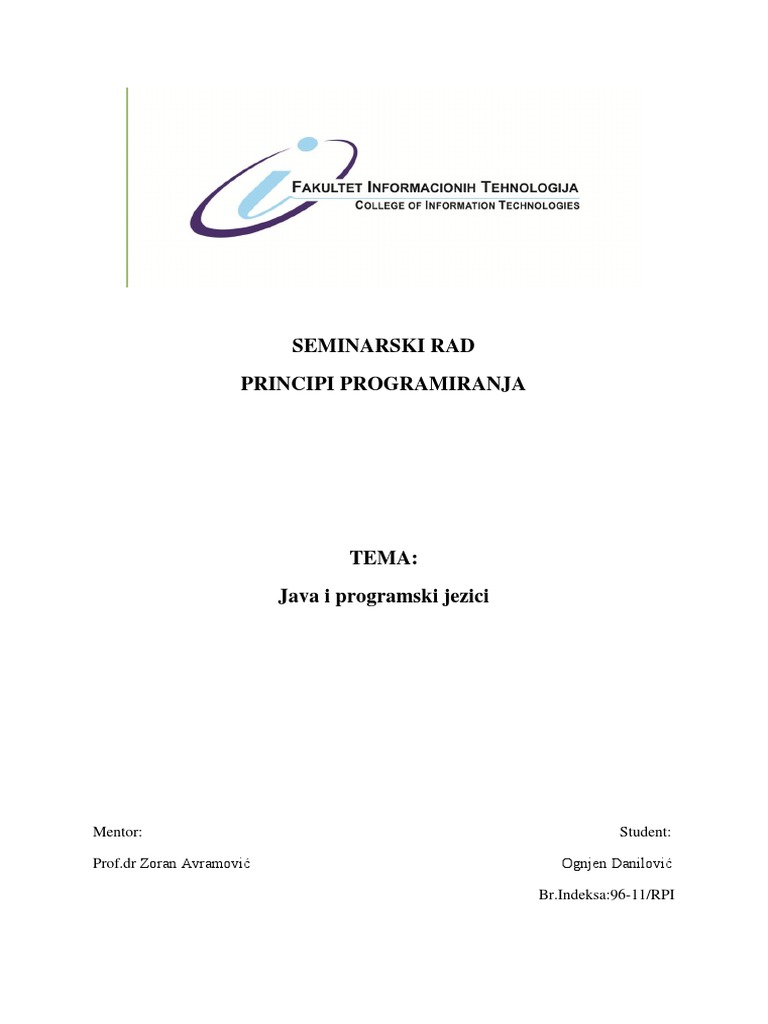 Seminarski Rad | PDF