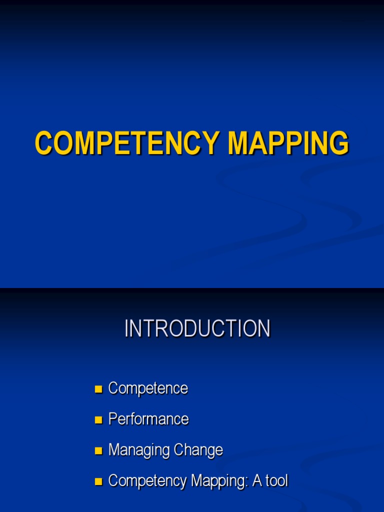 Competency Mapping | PDF | Competence (Human Resources) | Strategic Management