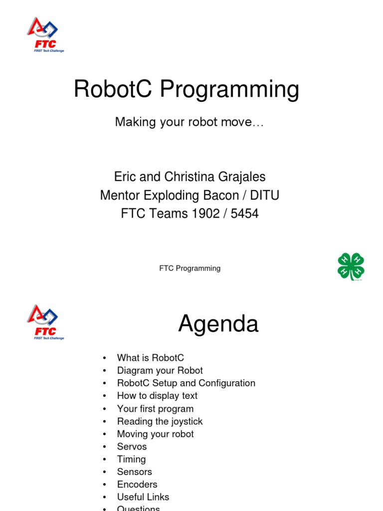 Robotc Tutorial Beginners 1 Pdf Boolean Data Type Robotics
