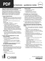Vosa Operator Licensing Guide | PDF | License | Traffic