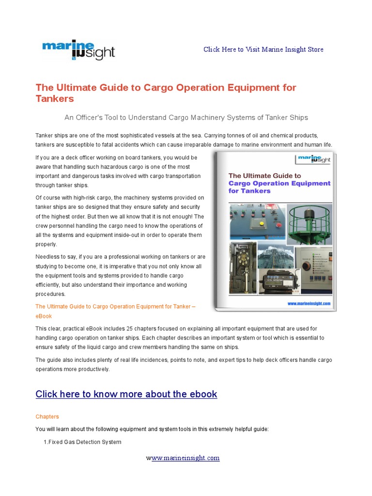 The Ultimate Guide To Cargo Operation Equipment For Tankers | PDF | Oil ...