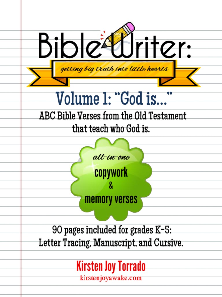 Bible Writer Volume 1 Preview | PDF | Chapters And Verses Of The Bible ...