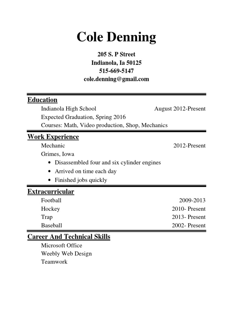 Cole Denning: Education | PDF | Career & Growth | Art