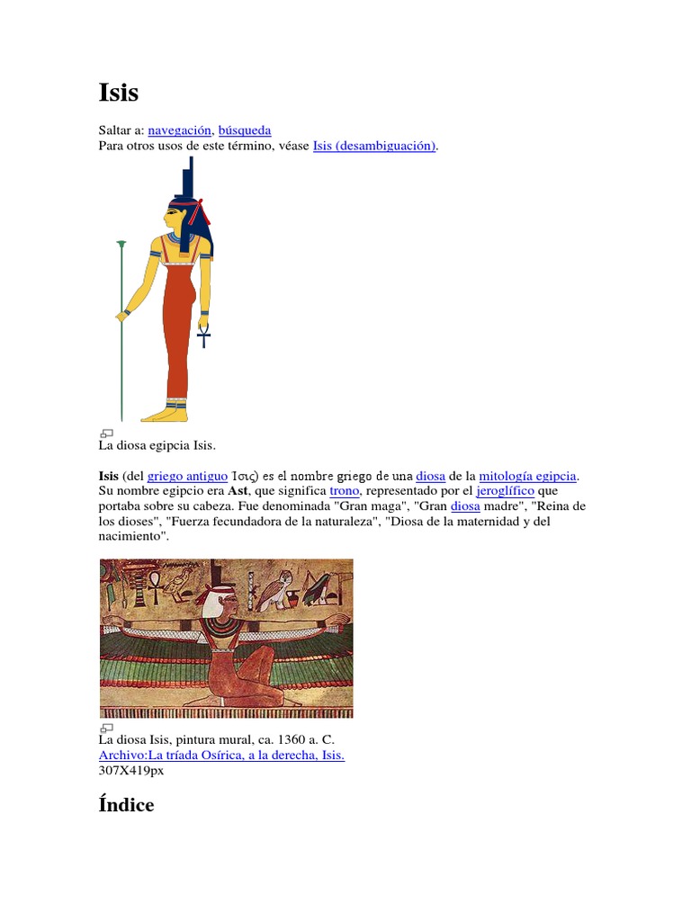 Isis | PDF | Isis | Deidades