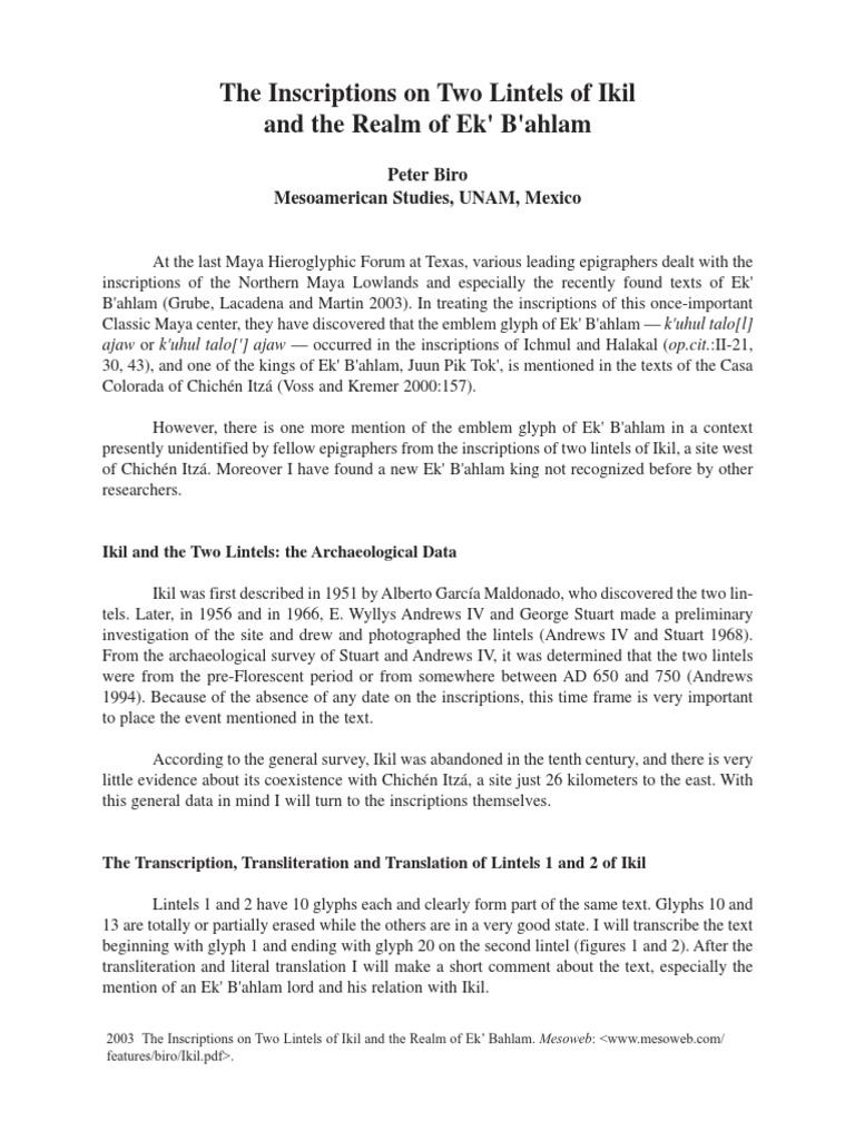 Ikil PDF | PDF | Maya Civilization | Guatemala