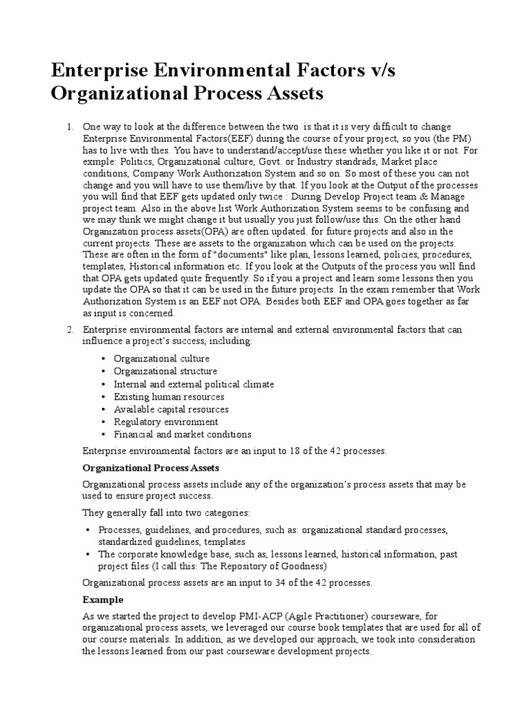 EEF vs OPA | Databases | Project Management