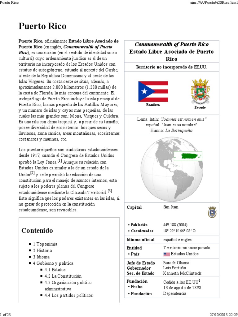 Puerto Rico | PDF | Puerto Rico | Legislatura