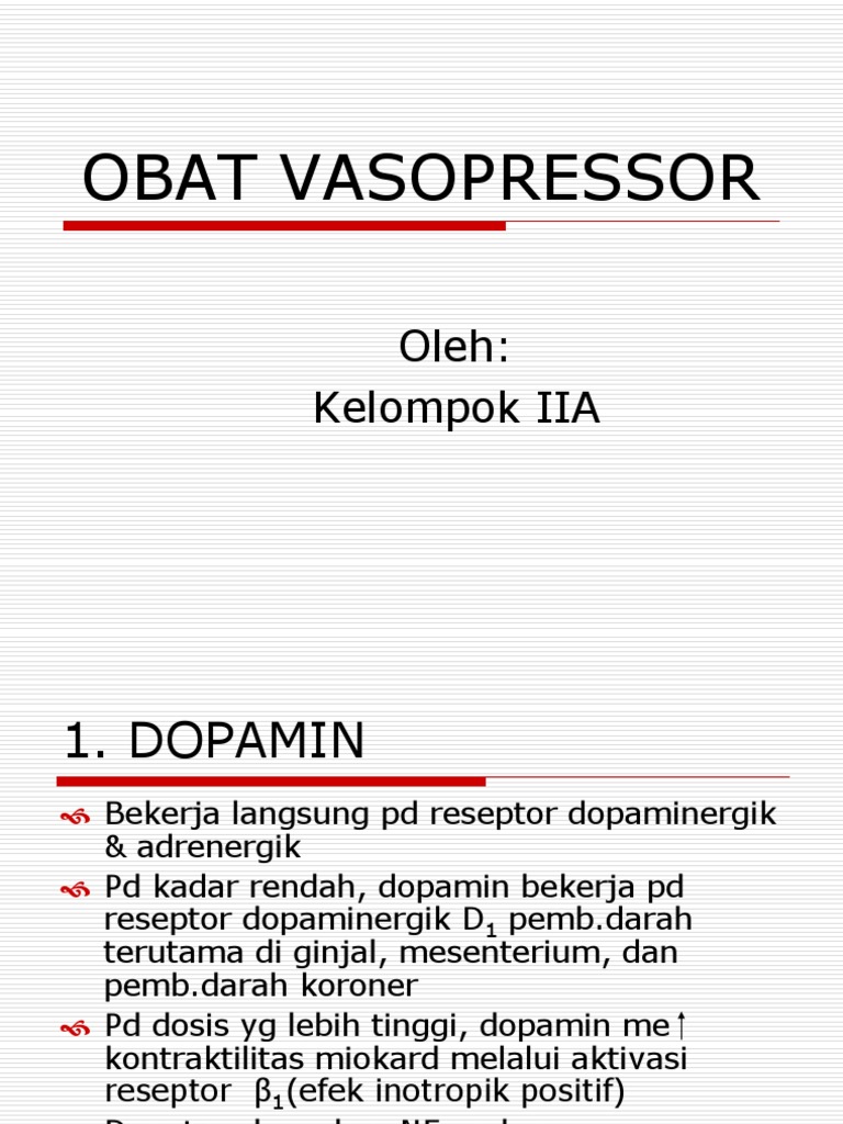 2a - Obat Vasopressor | PDF