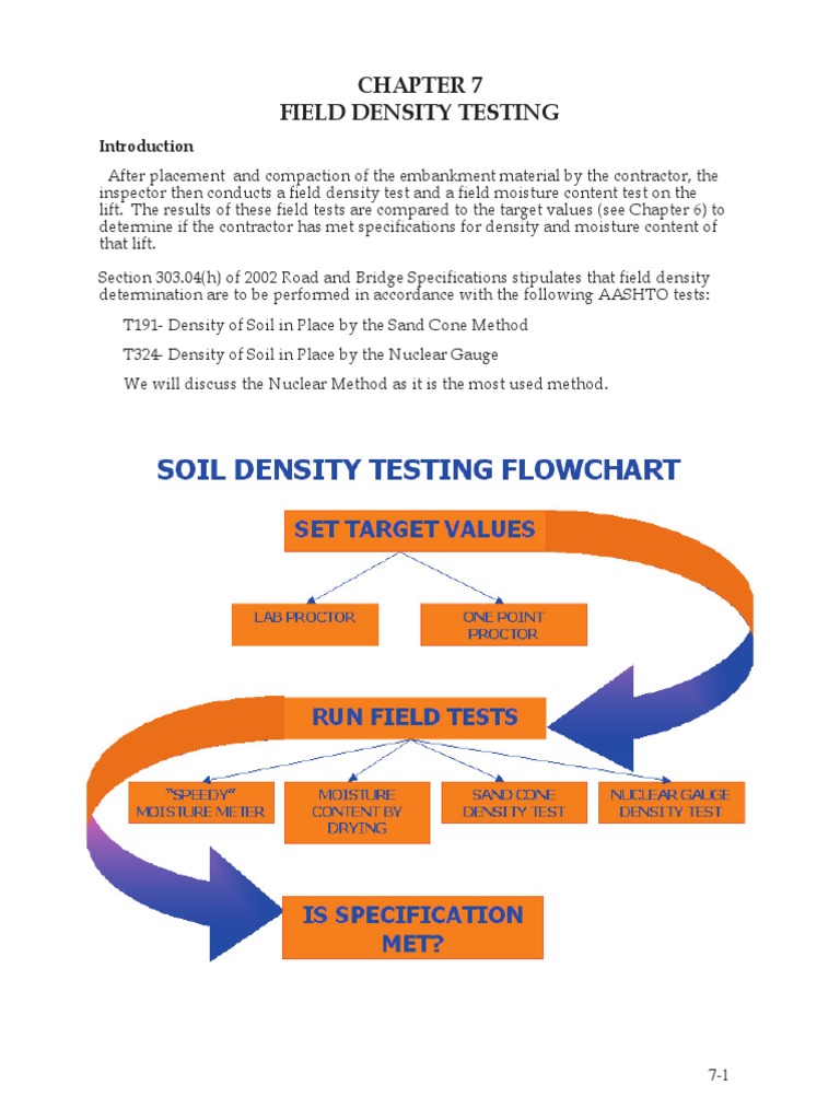 Field Density Testing Guide | PDF | Nuclear Regulatory Commission ...