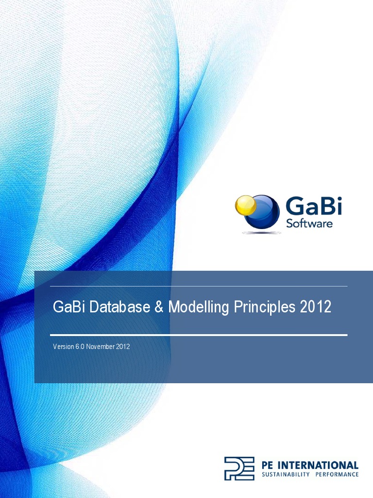 Gabi Modelling Principles | Life Cycle Assessment | Databases | Free 30 ...