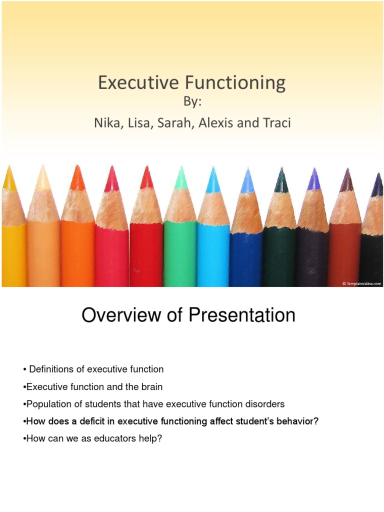 Understanding Executive Functioning | PDF | Executive Functions | Human ...
