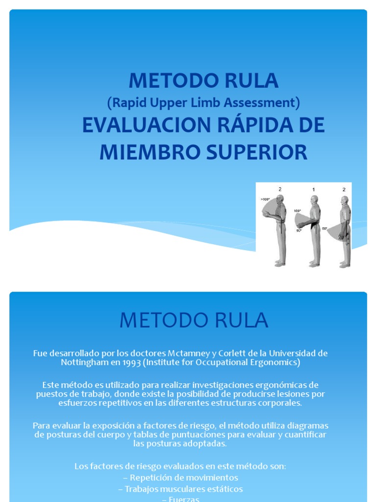 Metodo Rula PDF | Factores humanos y ergonomía | Fuerza