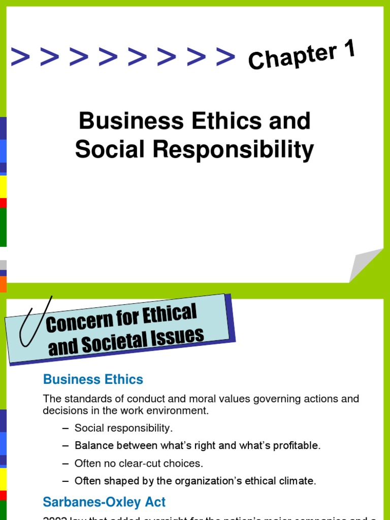 Business Ethics and Social Responsibility | PDF | Business Ethics | Employment