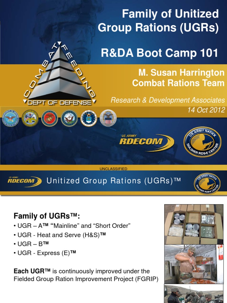 Unitized Group Rations | Meal | Menu | Free 30-day Trial | Scribd