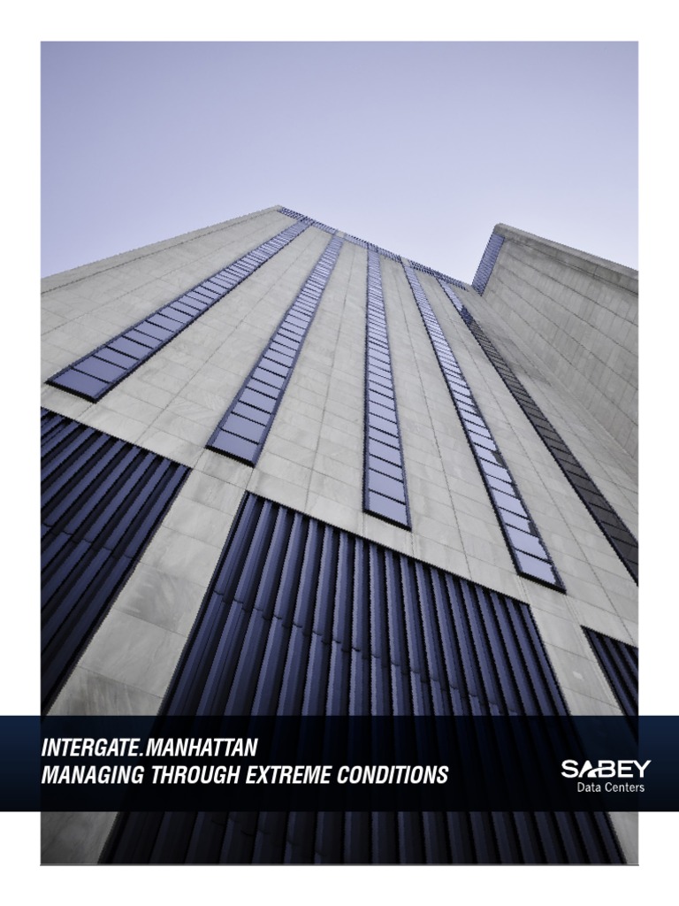 Sabey IGM Disaster Resiliency Brochure | PDF | Flood | Data Center