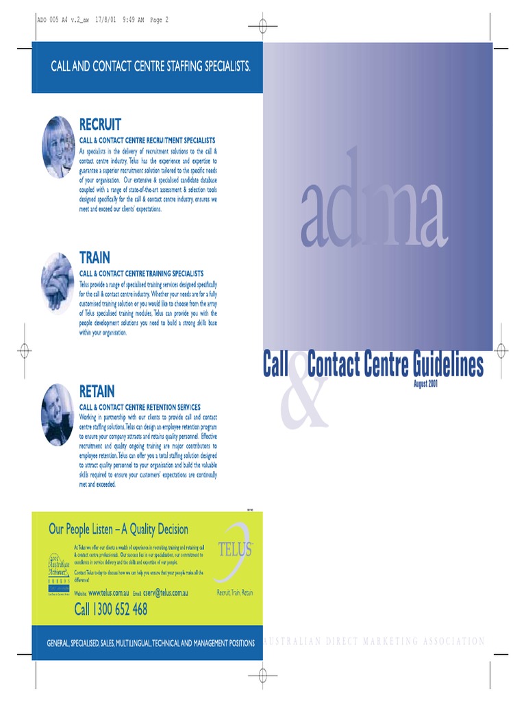 Call & Contact Centre Guidelines | PDF | Interactive Voice Response ...