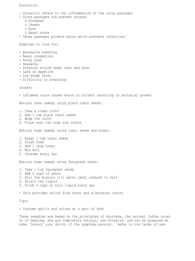 Sinus | PDF