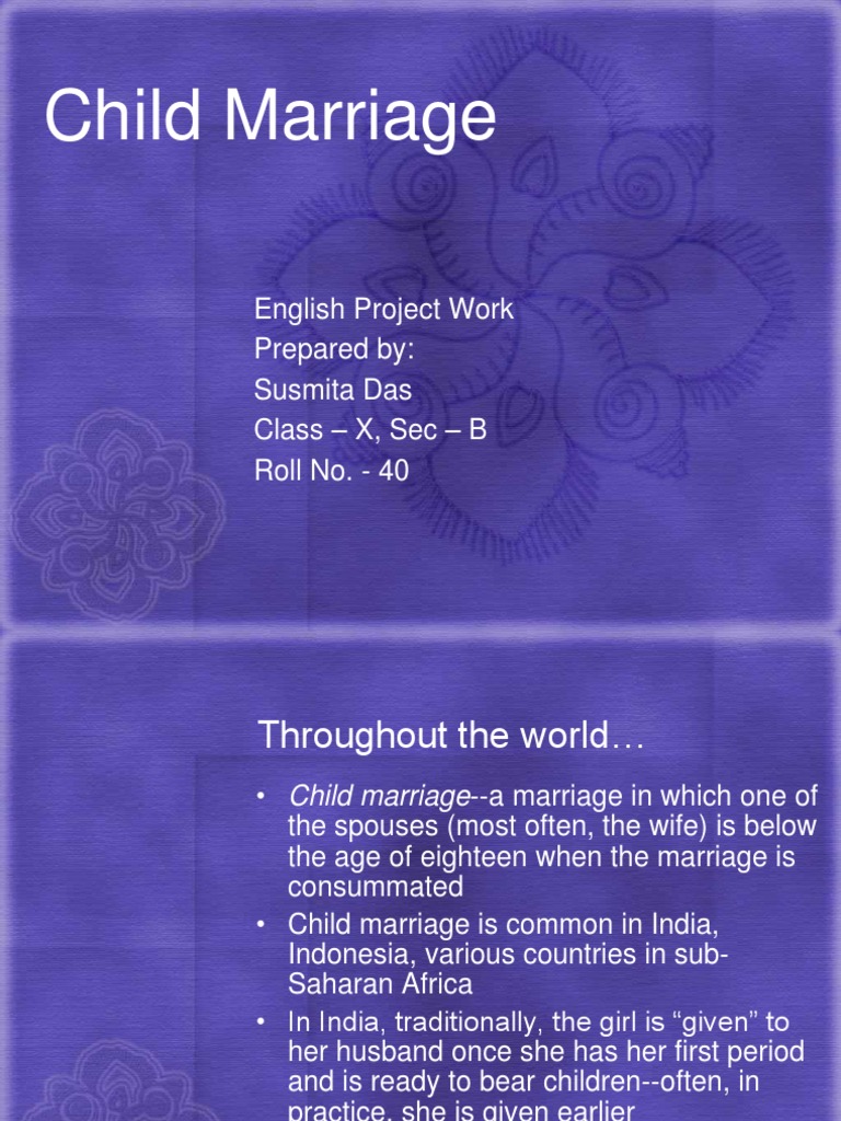 Child Marriage | PDF | Child Marriage | Husband