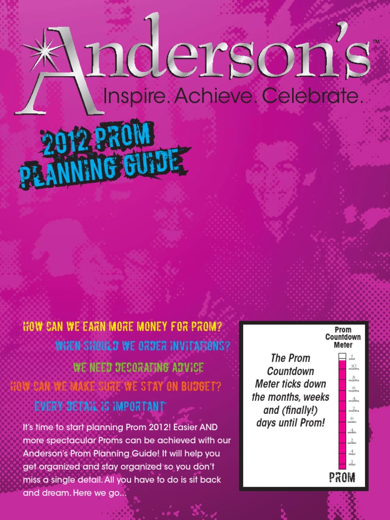 Andersons Prom Planner PDF | PDF | Prom | Fundraising