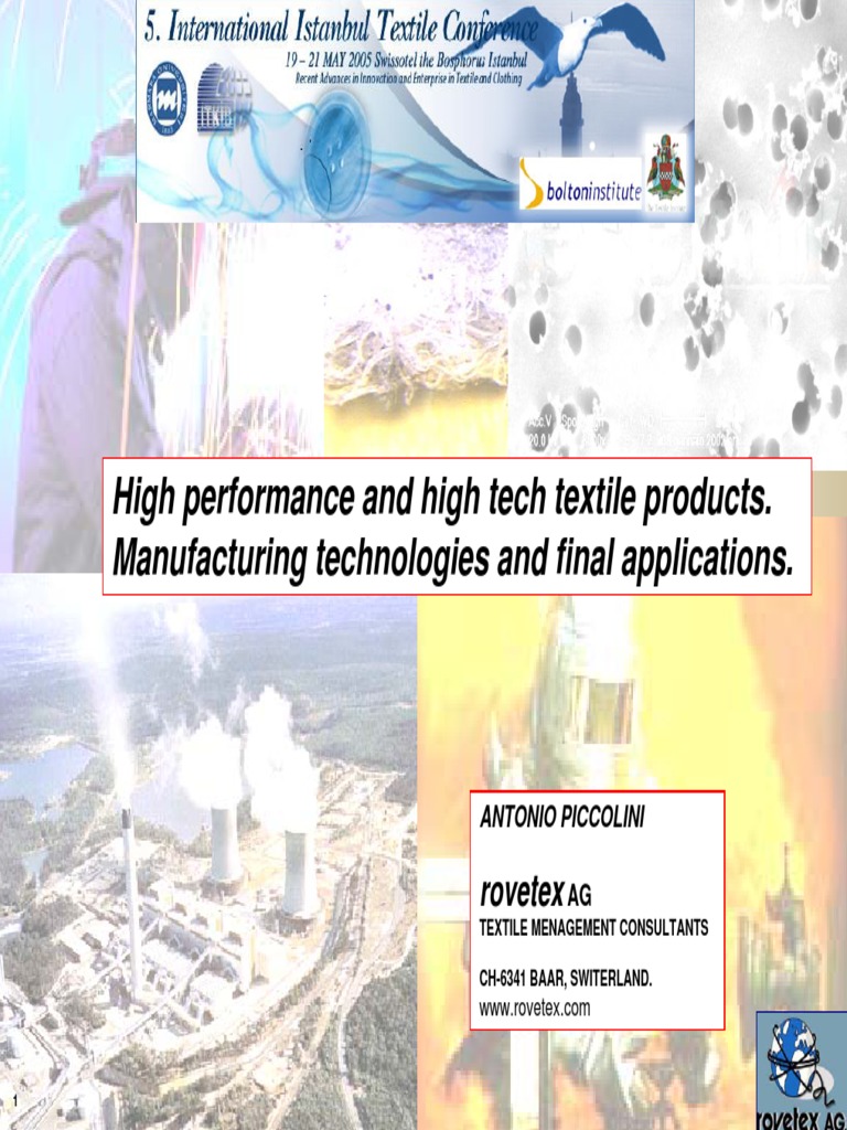 Hig1High Performance and High Tech Textile Products - Manufacturing ...