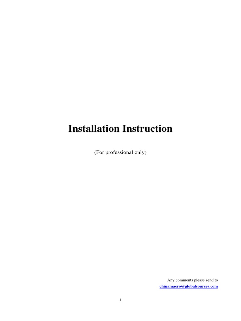 FingerTouch Assembly Diagram | PDF | Door | Screw