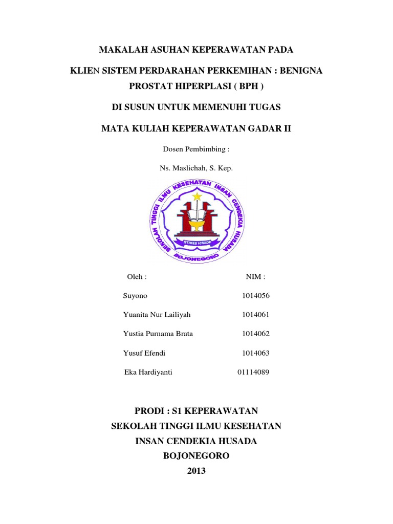 Tgs Askep Gadar BPH | PDF | Pengembangan Diri | Sains & Matematika