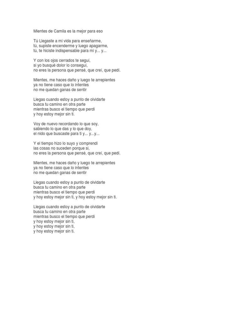 Camila Mientes | PDF | Ocio