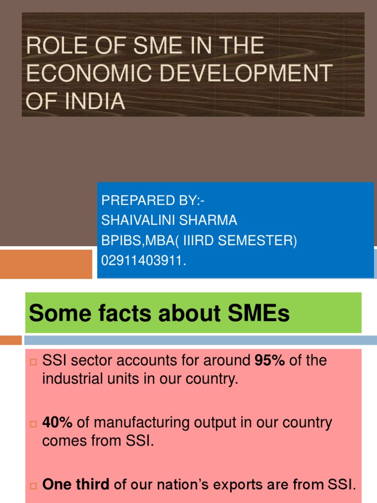 Role of Sme | PDF