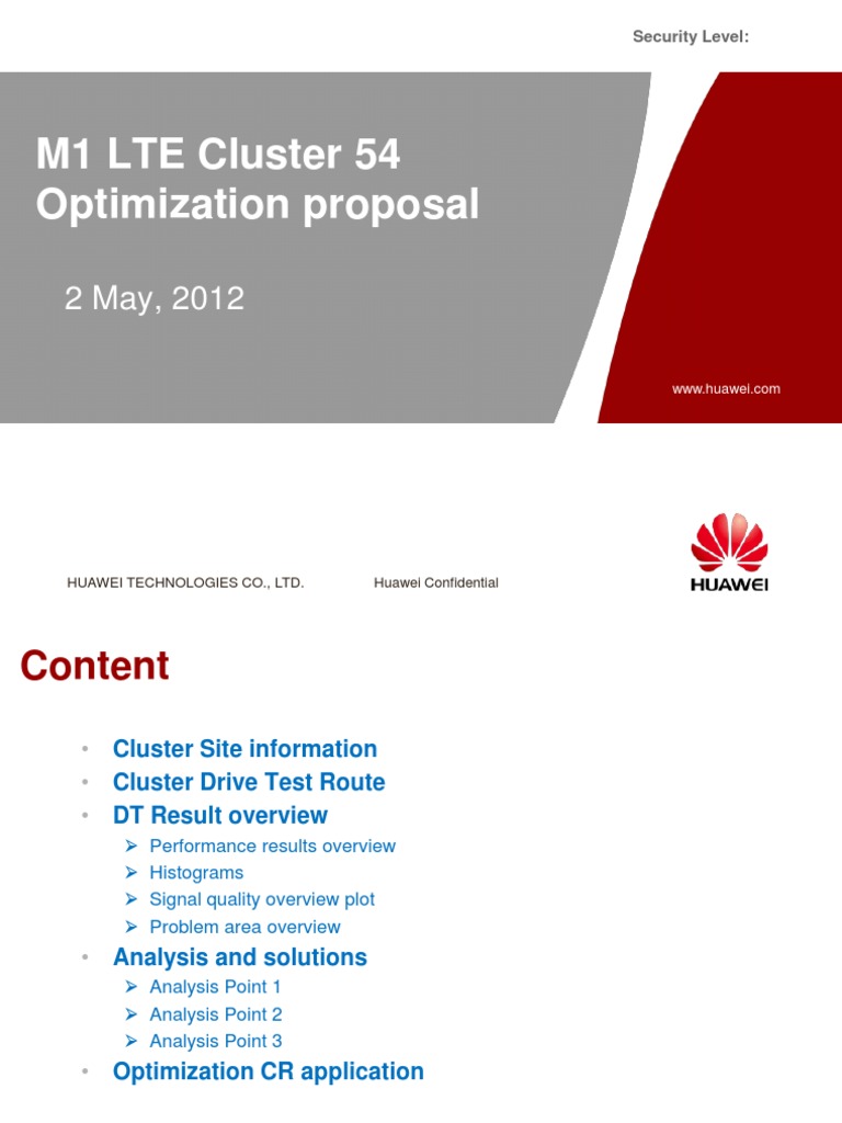 M1 LTE Cluster - 54 - Optimization Plan - 02052012 | PDF | Mathematical Optimization ...