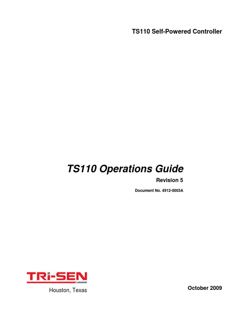 TS110 Self-Powered Controller Operations Guide Rev. 5 | PDF | Amplifier ...