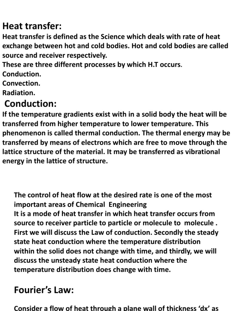 Heat Transfer Fundamentals | PDF | Thermal Conduction | Thermal ...