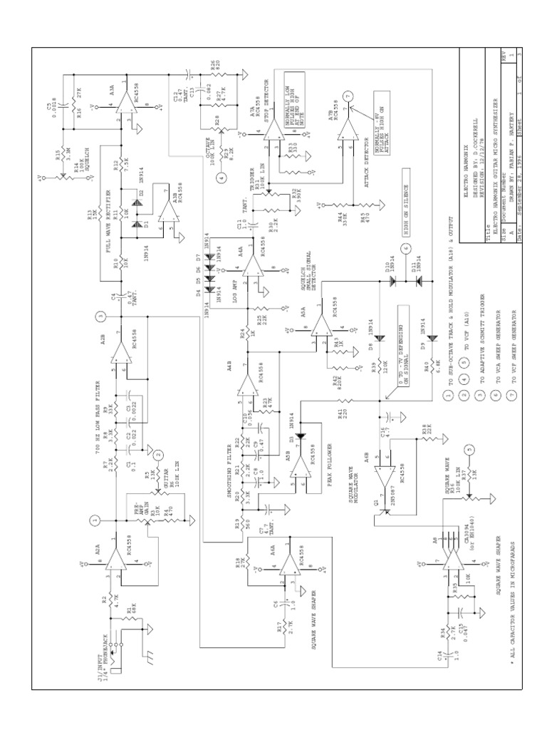 Electro-Harmonix Micro Synth Schematic | PDF | Home & Garden ...