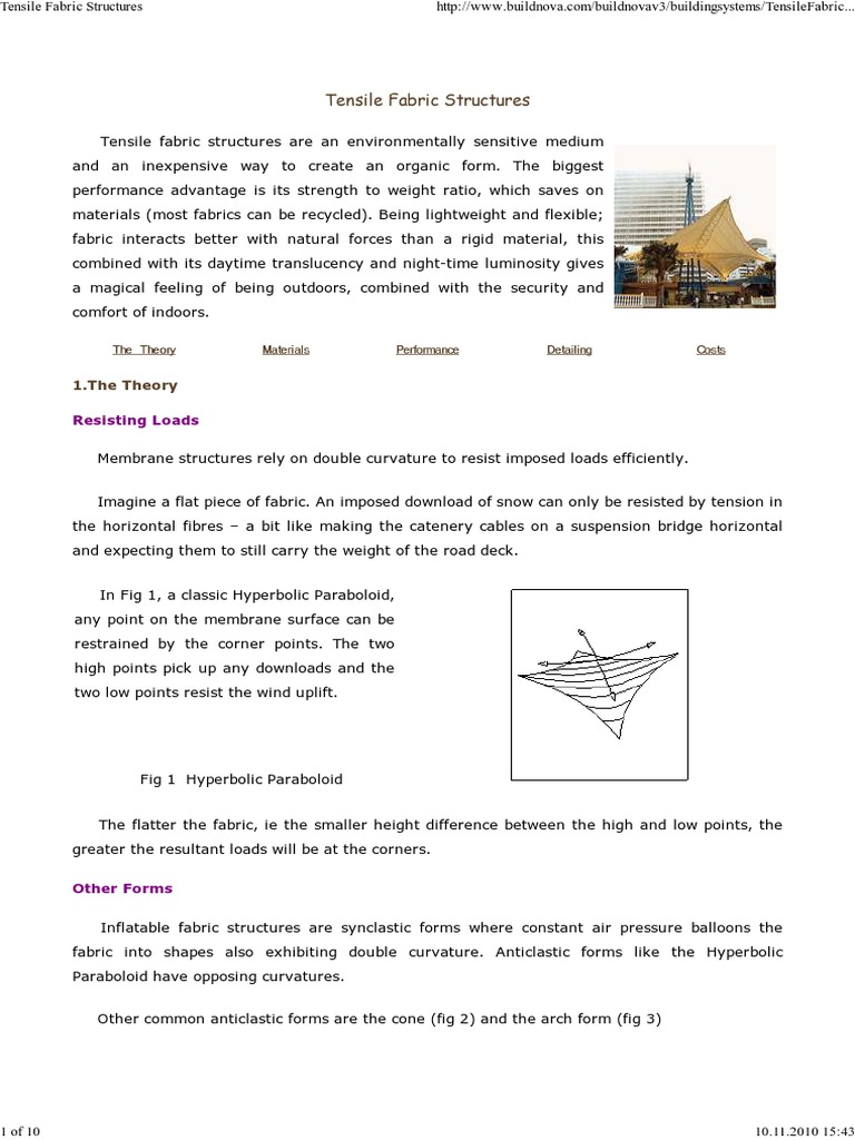 Tensile Fabric Structures | PDF | Polyvinyl Chloride | Textiles