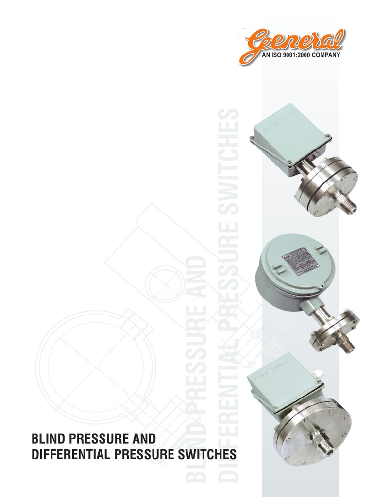 Blind Pressure & Differential Pressure Switches Guide | PDF | Pressure ...