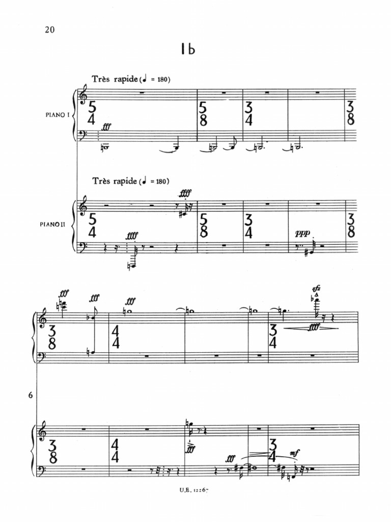 Boulez - Structures Ib | PDF