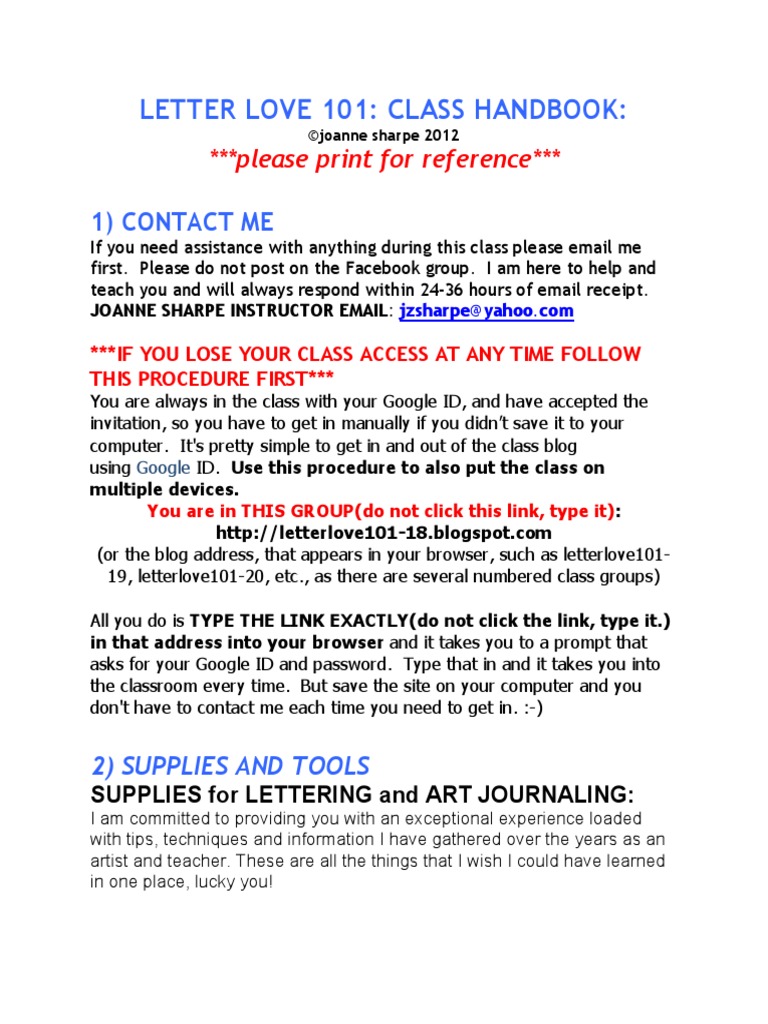 Letter Love 101: Art Journals Love Handbook | PDF | Watercolor Painting ...