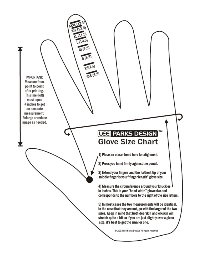 Glove Size Chart | PDF