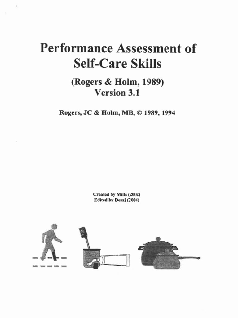 PASS - Performance Assessment of Self-Care Skills | PDF