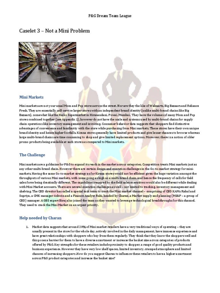 Caselet 3 - Not A Mini Problem | PDF | Convenience Store | Retail