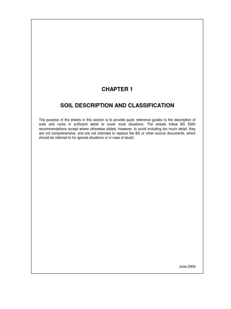 Soil and Rock Classification Guide | PDF | Weathering | Soil