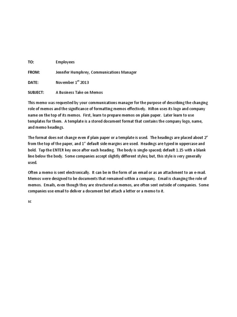 Effective Memo Formatting Guide | PDF