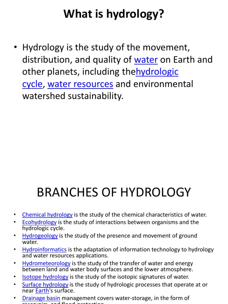 Hydrology | Hydrology | Evaporation
